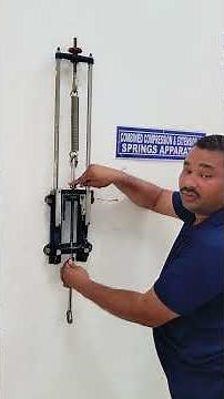 Detailing Experimental Setup of Springs to Determine Stiffness