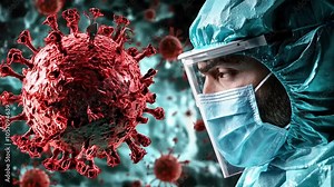 Pathogen video: view of a virus in motion, capturing its intricate structure and highlighting its significance in the study of diseases and immune responses.