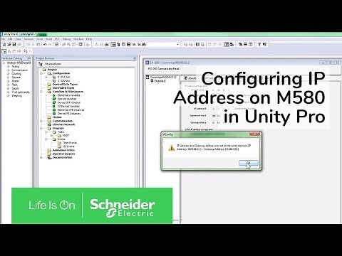 Configuring IP Address on M580 in Unity Pro | Schneider Electric Support