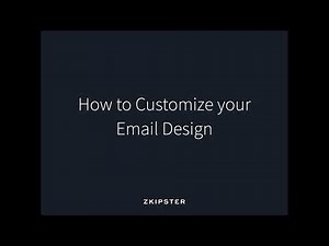 Online Invitation Management: How to Customize your Email Design | zkipster Tutorial