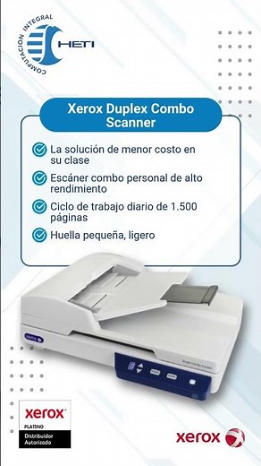 ¿Ya conoces el Xerox duplex combo escáner?