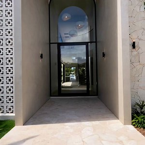 Step inside Arch — a luxury waterfront home in Broadbeach Waters.⁠ With it’s 8-metre high microcement arched entryway and outdoor swing-seated bar, Arch the epitome of modern Australian design.⁠ Discover more of this project at abiinteriors.com.au.⁠ | ABI Interiors | Facebook