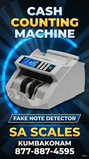 Cash Counting Machine Demo⚡ Fake Note Detector | Sales & Service | SA SCALES