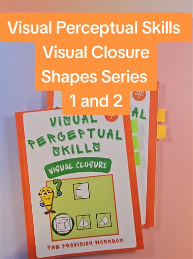 Calling all OTs and Teachers! Visual Perceptual Skills Visual Closure Shapes Series 1 and 2 Find in Amazon. Author: The Provision Workbox #specialeducation #specialeducationteacher #spedteacher #occupationaltherapy #booktok