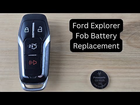 How To Replace or Change Ford Explorer Remote Key Fob Battery 2016 - 2017