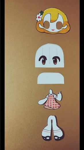 Paper puppet easy sketch (check description) How to draw paper puppet 🥰🥰 creadit to#wasu_art