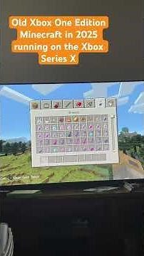 Minecraft Xbox one Edition running on the Xbox Series X in 2025 #mojang #minecraftxboxone
