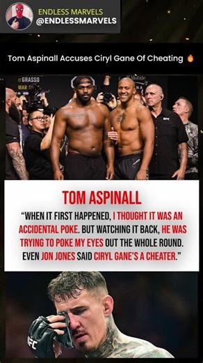 Tom Aspinall Accuses Ciryl Gane of Cheating 🔥 #ufc
