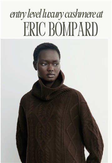 This is what you should expect from higher quality cashmere!!!! Can you tell the difference from my video about Kujten? #cashmere #frenchbrand #ericbompard #highqualityfashion #fyp