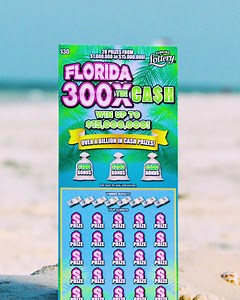With a top prize of $15 million, the FLORIDA 300X THE CASH Scratch-Off has one-of-a-kind winnings! 🤑👏 | Florida Lottery