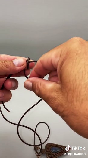 DIY Adjustable Leather Cord Necklace Tutorial