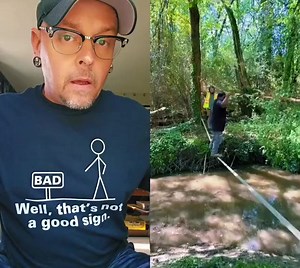 This is awesome #rope #bridge #walk #jacobysalliance #foryouシ #lmao #justforfun #abarfaraway #funny #video #comedy #videoviral | Jacoby Ray