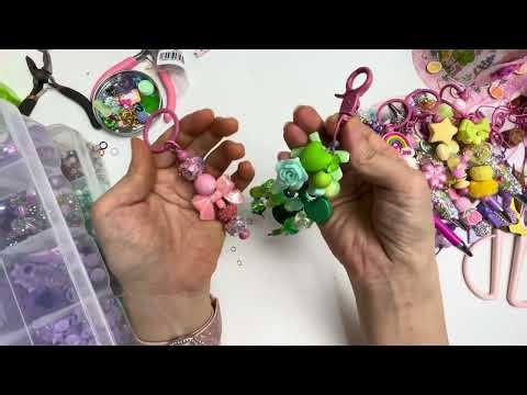 Easy beginner friendly beading tutorial and Pandahall beaded key sticks and pens