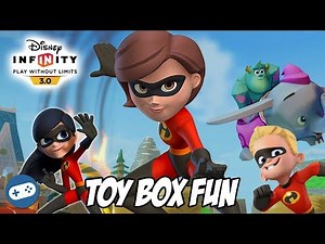 Mrs Incredible Disney Infinity Toy Box Fun The Incredibles Gameplay Compilation