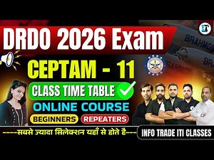 DRDO Online Class Time Table 2025-26 | DRDO Recruitment 2025 DRDO Technician - A All Tech & Non Tech