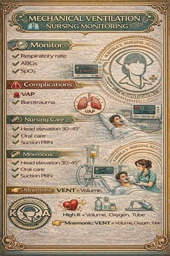 MECHANICAL VENTILATION - NURSING MONITORING