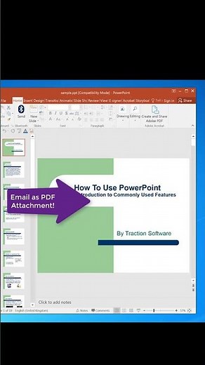 Email Your Presentation as a PDF with 1 Click #shorts