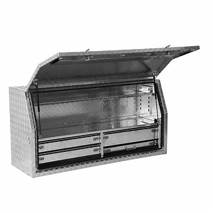 [Hot Item] Custom Ute Tool Box Canopy Gull-Wing Alloy Ute Canopy Storage Box