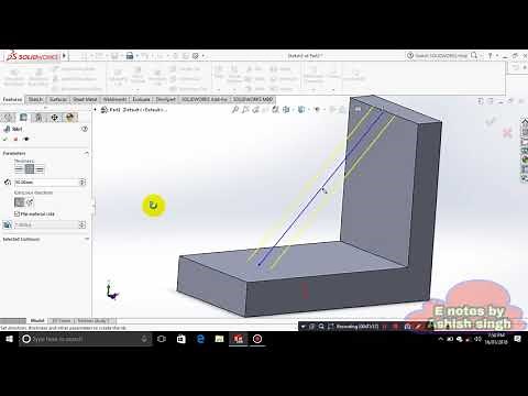 Solidwork Tutorial 32 : How to use rib command