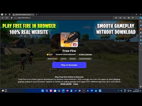 How to play free fire without download | How to play free fire in browser | Play free fire online