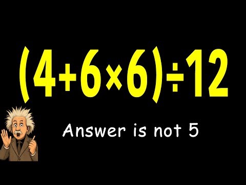 Parentheses Operations Trap! Solve (4+6×6)÷12 | Math Jeni Explains