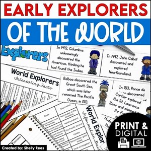 Early Explorers Timeline | European Explorers Activities | DIGITAL and PRINTABLE