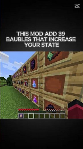 Minecraft |Mod with 39 baubles|(Bountiful Baubles) #shorts #minecraft