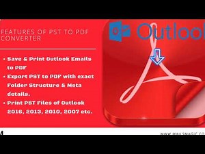 How to Convert PST File into PDF Format.