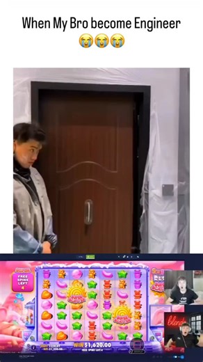 Sugar Crush 🍭 on Instagram: "This short video plays on a classic comedy formula: confidence meets chaos. The premise is simple. One person tries to fix everyday bathroom problems—first a door, then a sink faucet, and finally a shower head. Each task should be easy. Instead, every attempt makes things dramatically worse. The door fix goes wrong in an unexpected way. The faucet repair triggers water spraying everywhere. The shower head becomes the final disaster, fully unleashing the mess. What m