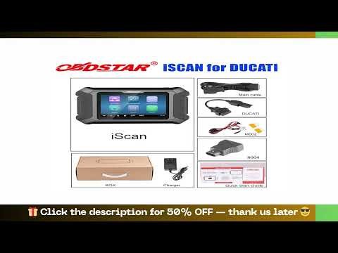 First Look OBDSTAR iScan for DUCATI Motorcycle Diagnostic Tool Support IMMO Programming/ Diagnose /