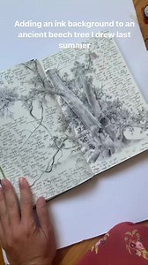 362K views · 10K reactions | @dinabrodsky shows off their technique for creating painted pages of a book!  #artist #art #earth #arts #artshelp #artlife #paint #painting #miniature #artwork #painterly #natureart #satisfying #painterslife #painter #sketches #sketching | Arts Help | Facebook