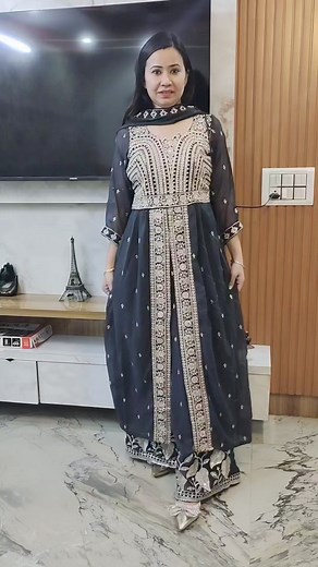 Partywear collections Sizes 38/40/42 Rs 2095 free shipping Book order 8882300800 #aancreations #businesswoman #banarsisilk #style #businesssuccess #veerediwedding | Arti Atul Nangru creations