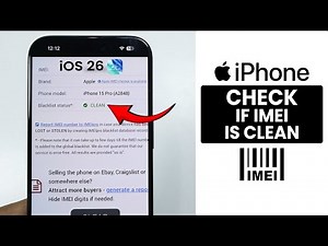 [iOS 26] How to Check If iPhone IMEI is Clean or Blocked? (IMEI Blacklisted Checker)