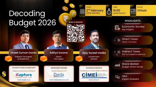 Decoding Budget 2026 – Turning Announcements into Insights | Darda Advisors LLP