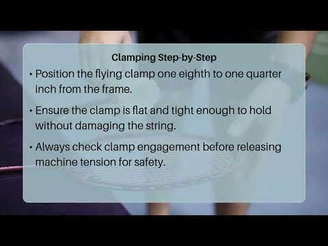 Where Do You Place Flying Clamps When Stringing?