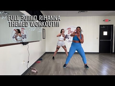 Rihanna themed Beat Boxing Fitness (30min) WORKOUT!!! 🔥🤍