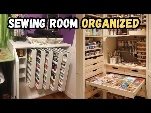 Perfectly Organized Sewing Room | Storage & Setup Ideas l