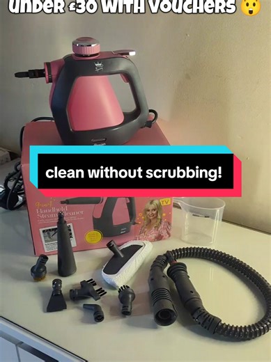 last day of the swan sale and you can get your hands on this hand held steam cleaner for less than £30! get your house sparkling clean without the scrubbing!! #cleanhome #steamcleaner #cleantok #foru