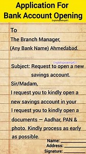 338 reactions · 32 shares | || Application for Opening a Bank Account...