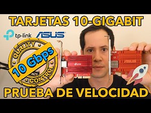 Tarjetas de red 10-Gigabit prueba de velocidad