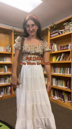 Fall Work Outfits with Long Skirts | OOTD Ideas for Teachers and Librarians
