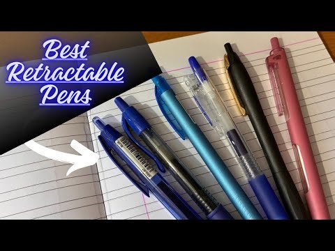 Best Retractable Pens in Market Rupees 10-80 | ‪@Awesome_Handwriting95‬