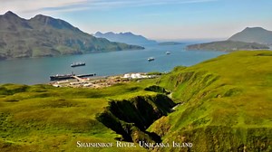 Shaishnikof River in 4K – Stunning Aerial Views of Unalaska Island, Alaska