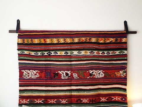 How to Hang a Rug | Hang a Tapestry | DIY Wall Hanging | DIY with Caitlin