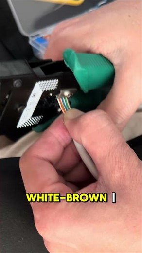 RJ45 Crimping Tutorial in 20 Seconds! 🔌⚡