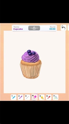 Cupcake Drawing 🎨⏱️ #speeddraw #roblox #drawing #shorts #digitalart #gaming #painting #art #artist