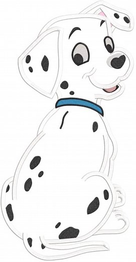 101 Dalmatians Puppies Applique Design 2 - Instant Download