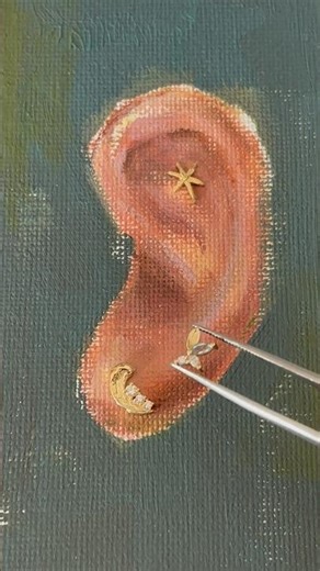 Threadless earrings💜🥰