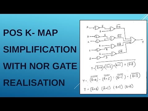 POS K-Map simplification with NOR Gate Realisation