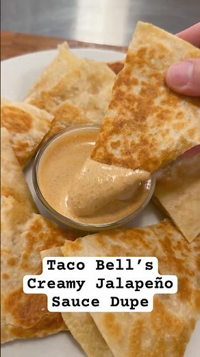 Taco Bell Creamy Jalapeño Sauce Dupe | Quesadilla Sauce Copycat Recipe